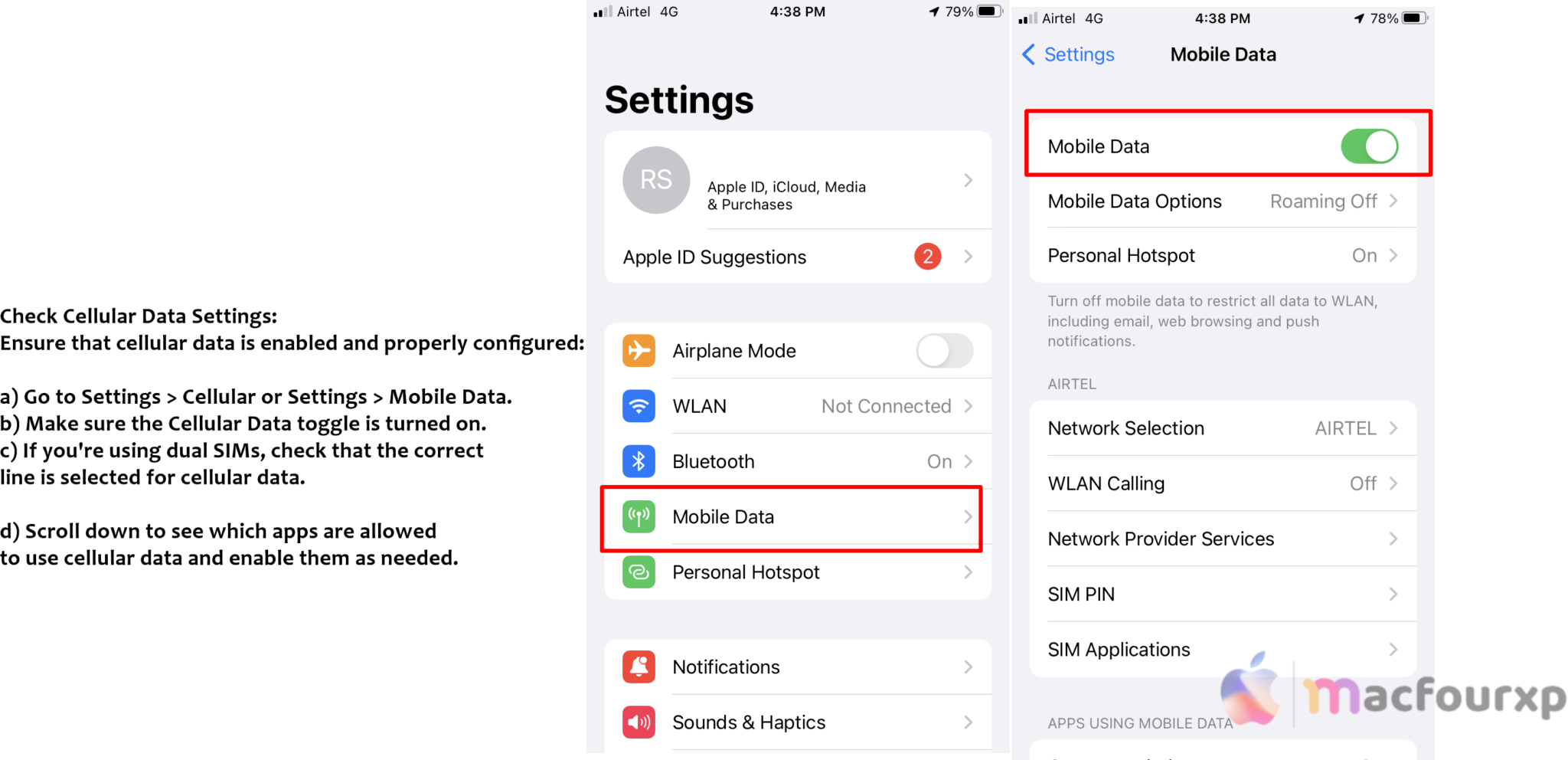 (7 Ways To Fix) Cellular Data Not Working On IPhone/iPad